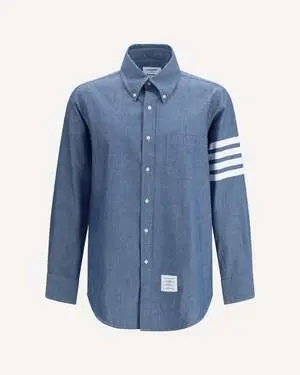 Thom Browne Denim Shirt With Logo