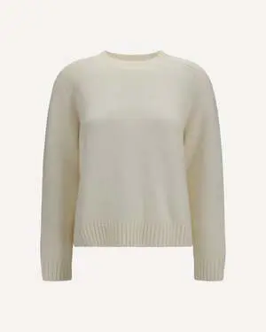Loro Piana Cashmere Crewneck Sweater - Cream