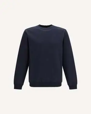Loro Piana Whitney Crew Neck Weathirt - Blue