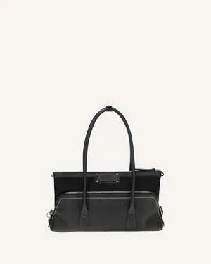 MAISON MARGIELA 5ac Shoulder Bag In Leather With Logo