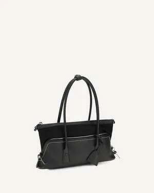 MAISON MARGIELA 5ac Shoulder Bag In Leather With Logo