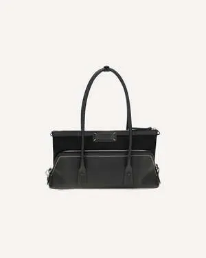 MAISON MARGIELA 5ac Shoulder Bag In Leather With Logo