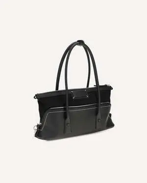 MAISON MARGIELA 5ac Shoulder Bag In Leather With Logo