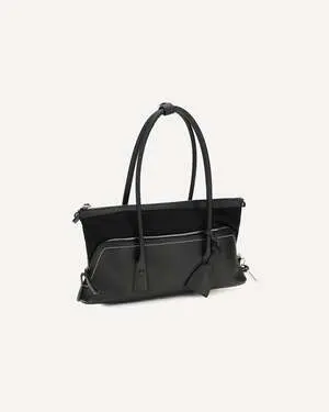 MAISON MARGIELA 5ac Shoulder Bag In Leather With Logo