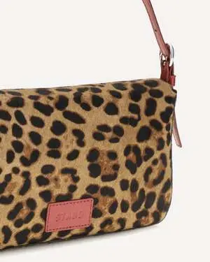 Staud Leopard Harlow Shoulder Bag