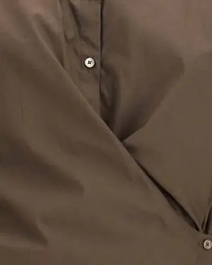 LEMAIRE Cotton Blend Shirt With Twisted Button Closure