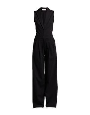 MANILA GRACE Sleeveless Lapel Collar Jumpsuit