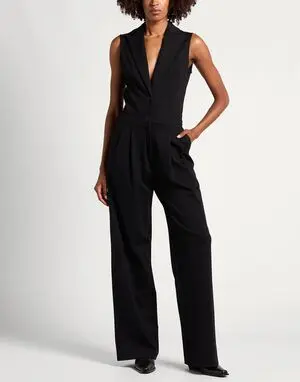 MANILA GRACE Sleeveless Lapel Collar Jumpsuit