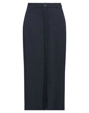 Momoni Midi Skirt Midnight Size Viscose, Wool - Blue