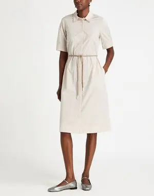 Peserico Midi Shirt Dress With Crystals