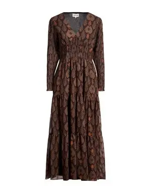 Antik Batik Floral Print Chiffon Maxi Dress