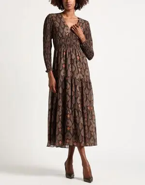 Antik Batik Floral Print Chiffon Maxi Dress