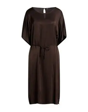 OLTRE Dark Viscose Midi Dress