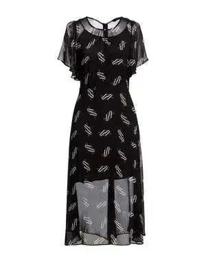 Armani Exchange Midi Dress With Gathered Detail