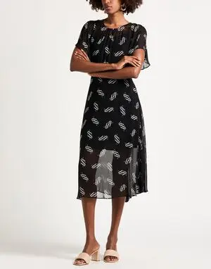 Armani Exchange Midi Dress With Gathered Detail
