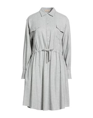 PUROTATTO Midi Shirt Dress - Grey