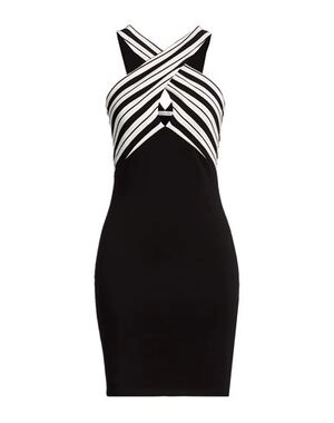 Patrizia Pepe Mini Dress Size Cotton, Elastane - Black