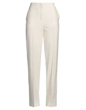 SEMICOUTURE Pants Ivory Size Polyester, Virgin Wool, Elastane
