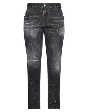 Dsquared2 Jeans Size Cotton, Elastane, Cow Leather - Black