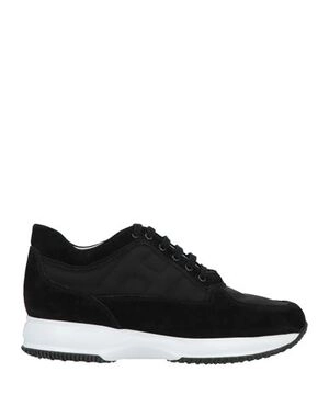 Hogan Sneakers Size Leather, Textile Fibers - Black