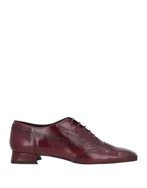 ZINDA Leather Oxford Shoes With Lace-up Detailing