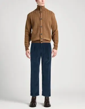 Incotex Corduroy Cotton Elastane Trousers - Navy