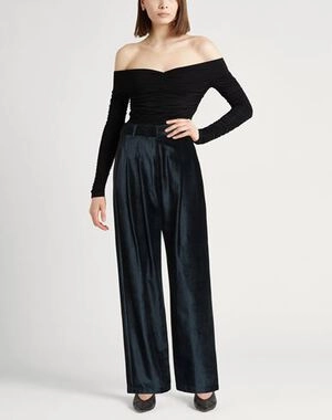 FORTE_FORTE Velvet High-waisted Straight-leg Pants