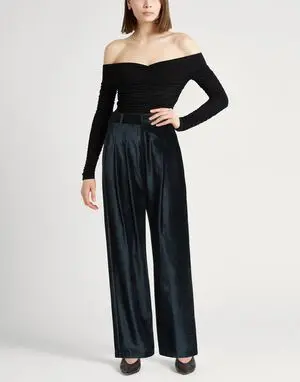 FORTE_FORTE Velvet High-waisted Straight-leg Pants