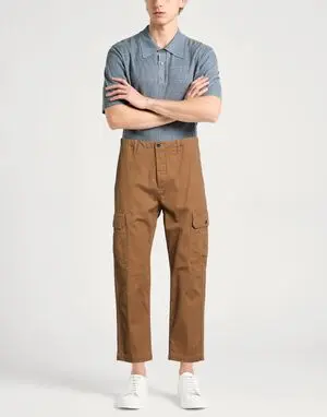 Incotex Pants Camel Size Cotton, Wool
