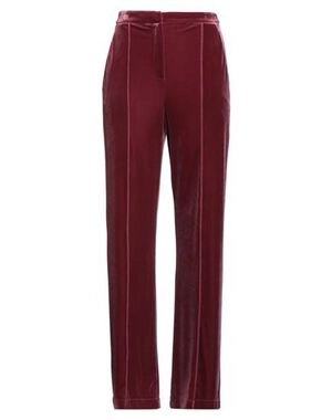 Patrizia Pepe Essential Pants Size Polyester, Elastane - Red
