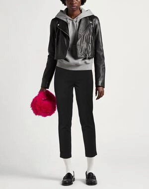 Patrizia Pepe Garnet Polyester Stretch Tapered Pants