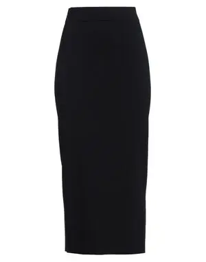 Fabiana Filippi Virgin Wool Blend Midi Skirt - Black