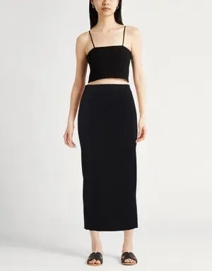 Fabiana Filippi Virgin Wool Blend Midi Skirt - Black