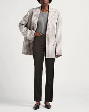 Officine Générale Dark Virgin Wool Straight-leg Pants