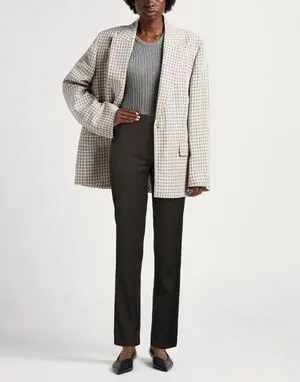 Officine Générale Dark Virgin Wool Straight-leg Pants