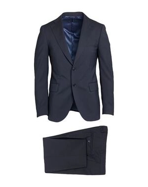 TOMBOLINI Suit Size Wool, Polyester, Elastane - Navy