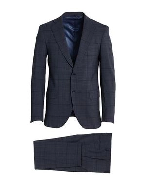 TOMBOLINI Suit Midnight Size Wool - Blue
