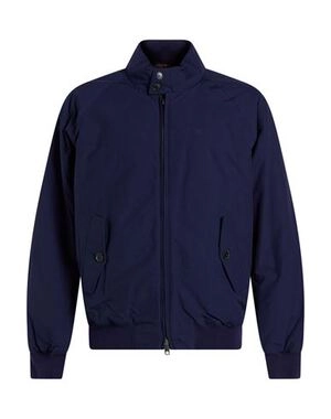 BARACUTA Cotton And Polyester Harrington Jacket - Navy
