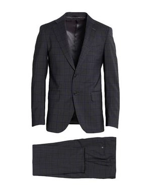 TOMBOLINI Suit Charcoal Size Wool, Elastane - Grey