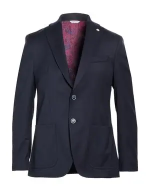 MANUEL RITZ Blazer Size Wool, Elastane