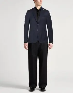MANUEL RITZ Blazer Size Wool, Elastane