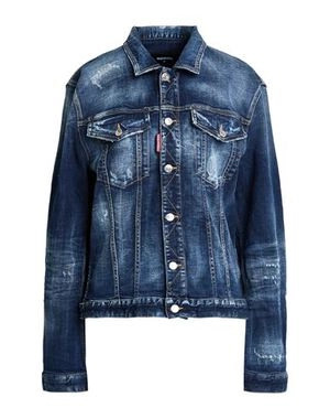 Dsquared2 Denim Outerwear Size Cotton, Elastane - Blue