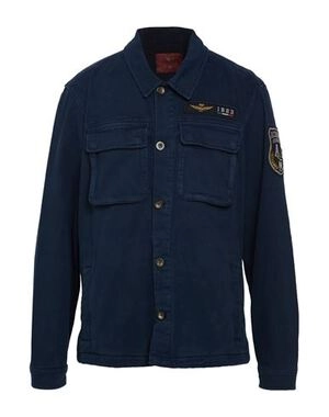 AERONAUTICA MILITARE Jacket Military Size Cotton, Elastane - Blue