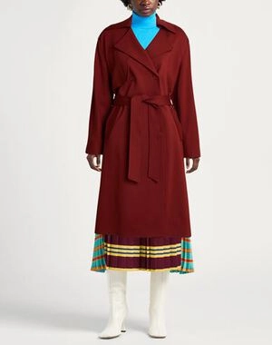 MANILA GRACE Double-breasted Trench Coat With Belt