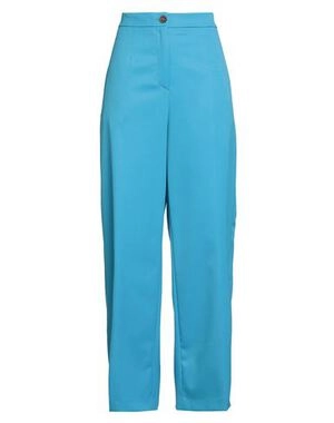 Erika Cavallini Pants Azure Size Polyester, Virgin Wool, Elastane - Blue