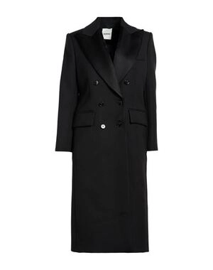 Sandro Coat Size Cotton, Polyester, Virgin Wool - Black