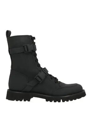 BALDININI Calfskin Leather Combat Boots