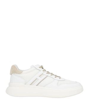 Hogan Sneakers Size Textile Fibers, Leather - White