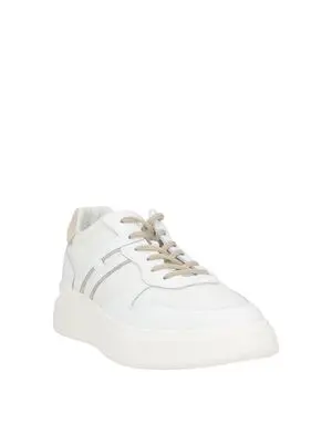 Hogan Leather And Technical Fabric Sneakers