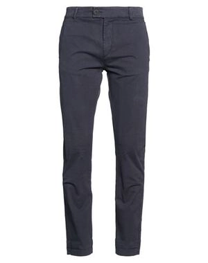 CLARK Pants Ivory Size Cotton, Elastane - Blue